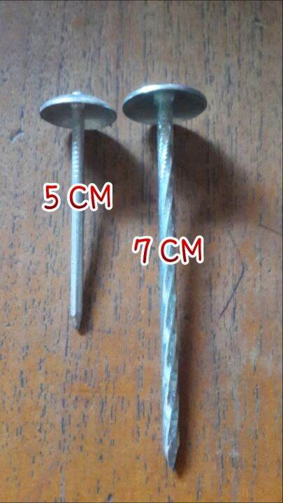 1 KILOGRAM PAKU PAYUNG 5 & 7 CM / PAKU SENG ASBES ULIR CURAH 3 INCH ...