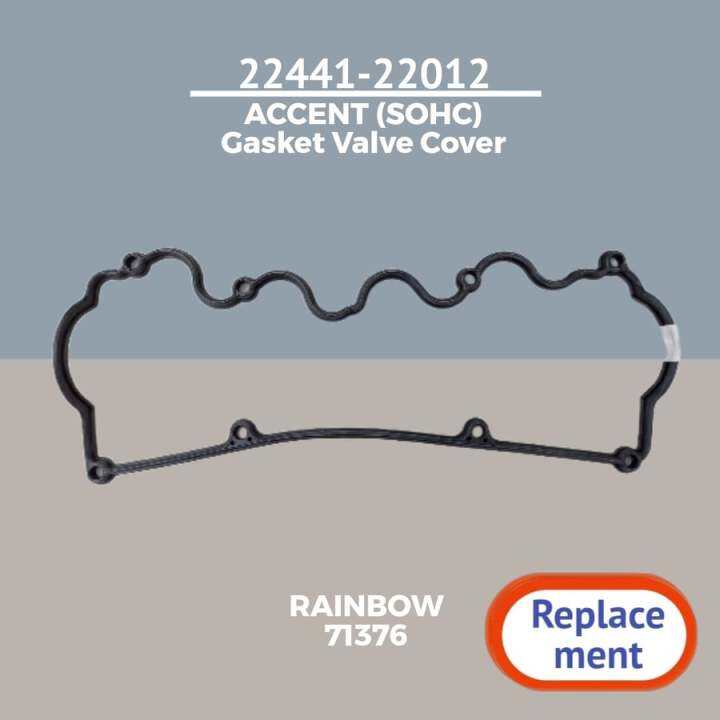 2244122012 Gasket Valve Cover for HYUNDAI Accent (SOHC) [Replacement ...