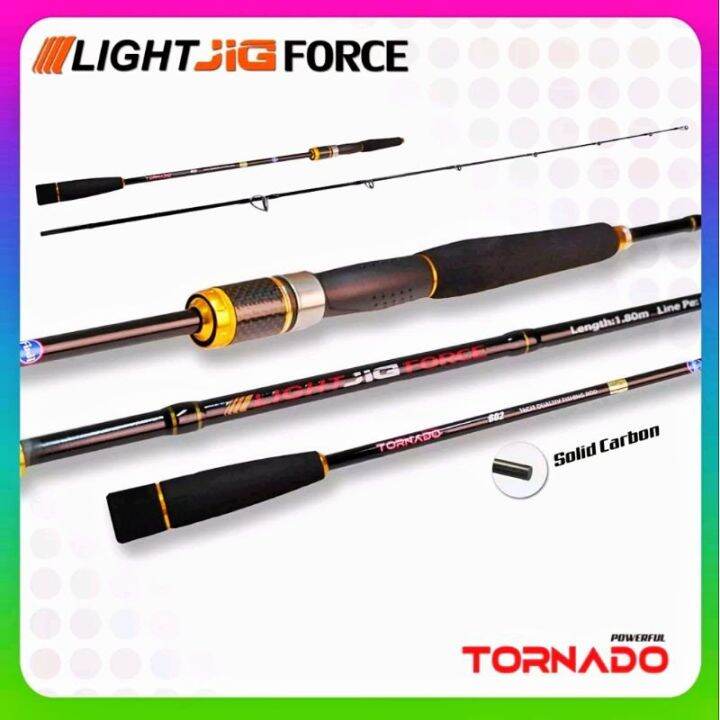 Joran Jigging Fuji Tornado Light Jig Force 168CM - 180CM | Spinning Carbon Solid Kuat Sambung ...