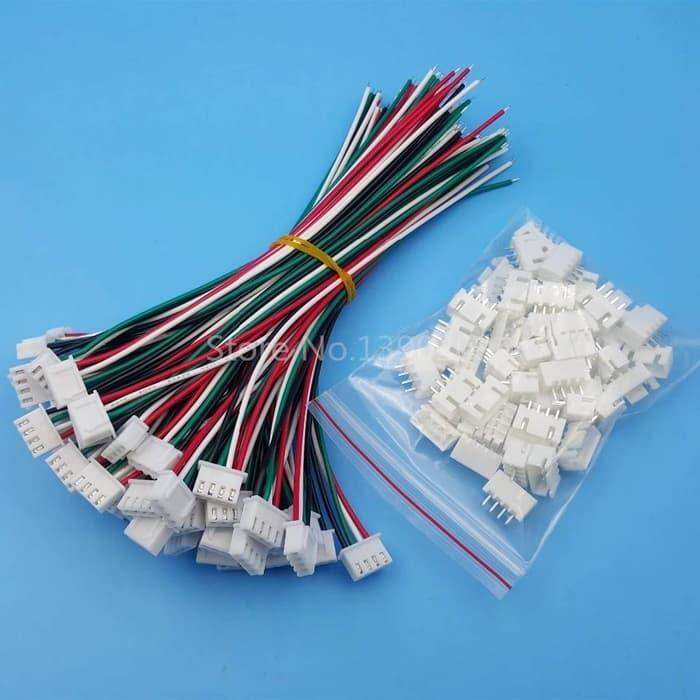 4pin Pcb Socket Connector Hx Pitch 2 54mm Single Head 15cm Kabel Awg Lazada Indonesia