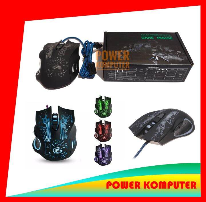 Mouse Gaming Kabel LED 3200 DPI Mouse USB RGB Mouse Kabel Backlight ...