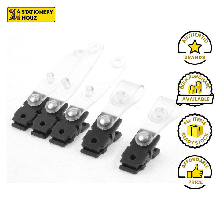 Stationery Houz Plastic ID Name Tag Clip ( 20 Pcs ) Name Tag Clip Name ...