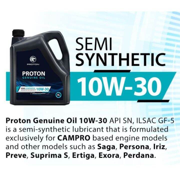 [PROTON]Petronas Syntium 800 SE 10w30 Semi Synthetic SN/CF Engine Oil ...