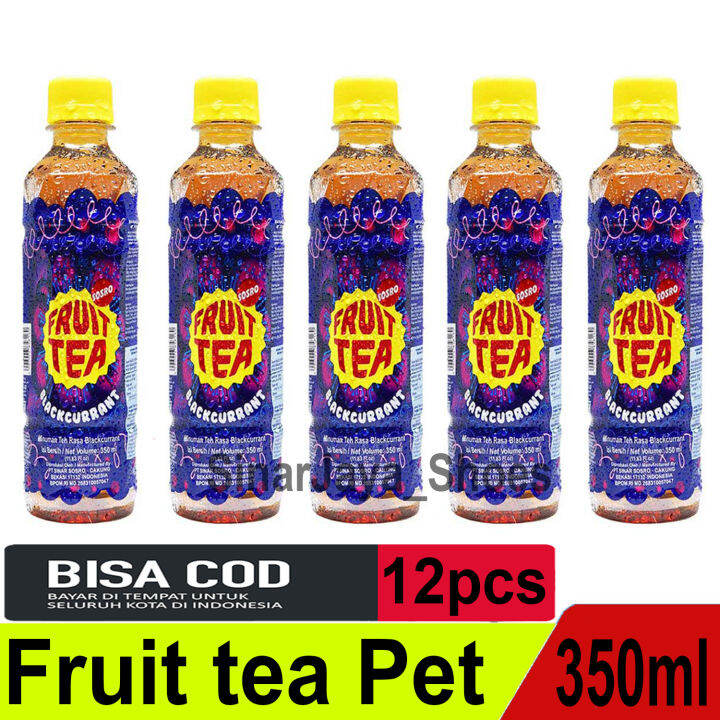 Minuman viral Fruit Tea Sosro Blackcurrant pet 350 ml isi 12 Pcs | Lazada Indonesia
