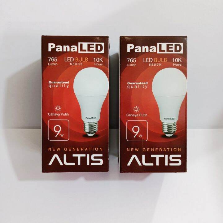 PANALED ALTIS LED 9 WATT Lampu Bohlam Bulb 9W E27 220V Putih 6500K ...
