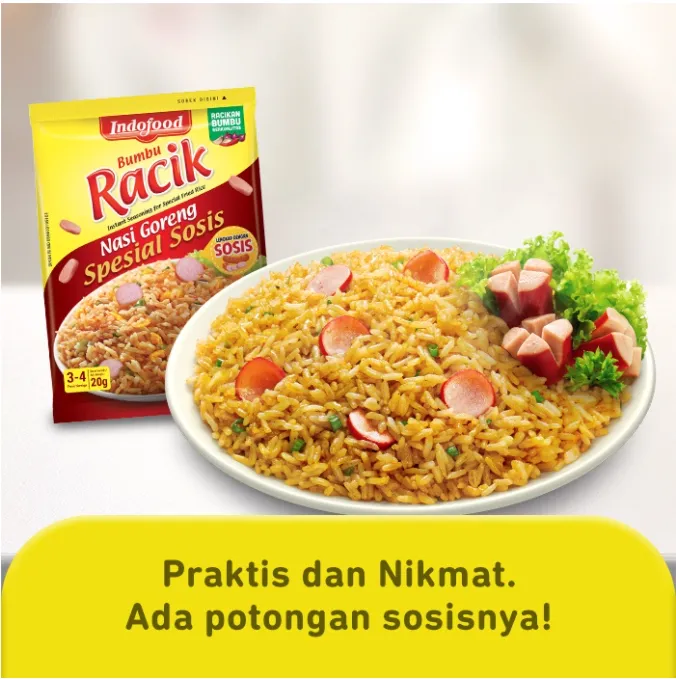 Indofood Racik Bumbu Nasi Goreng Special Sosis per Sachet Bumbu Instan ...