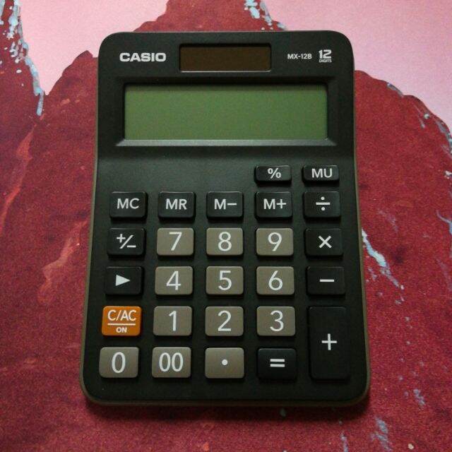 Immediate delivery FPS FairPriceSupplies Casio Calculator MX-12B (Black Color 12-Digits Extra ...