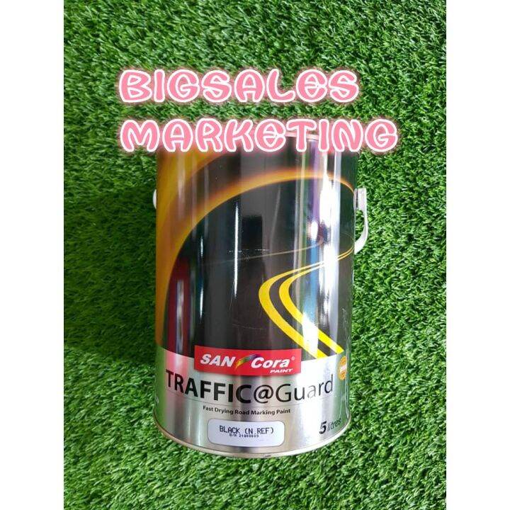 5 Litre SANCORA Traffic Guard Road Marking Paint / Cat Jalan Raya 5 ...