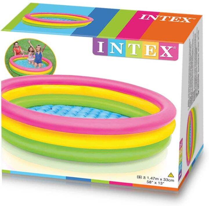Intex Kiddie Pool - Kid's Summer Sunset Glow Design | Lazada PH