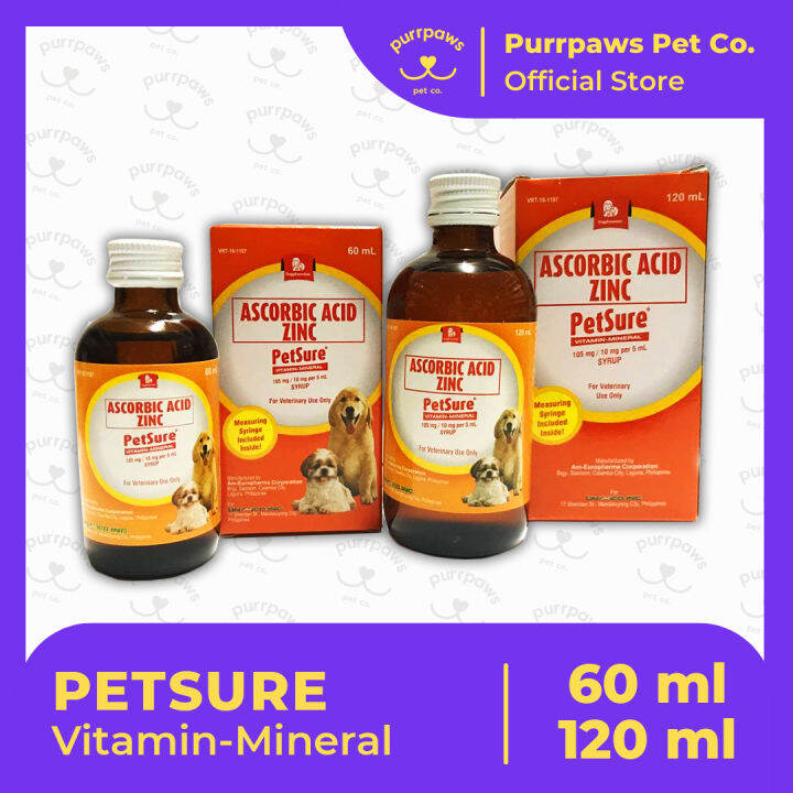 PetSure Dog Vitamin C and Minerals (60ml/120ml) | Lazada PH