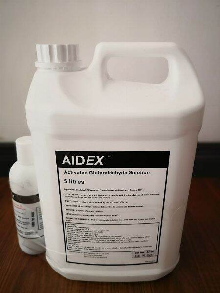 5 Liters AIDEX Activated Glutaraldehyde Solution (Cidex) - Sterilizing ...