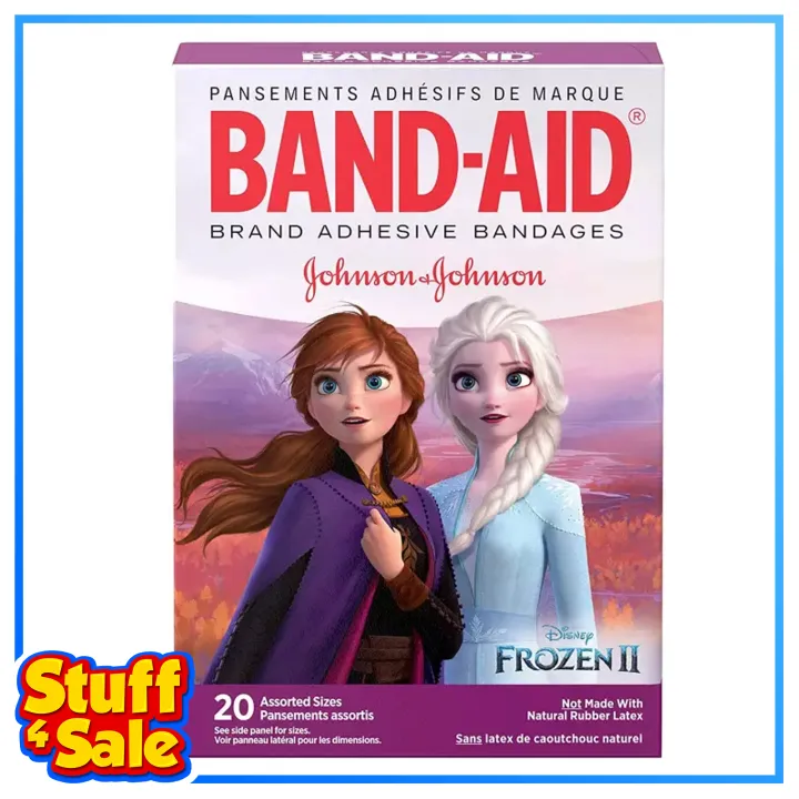 Band-Aid Adhesive Bandages Frozen Kids Assorted Sizes 20 ct | Lazada PH
