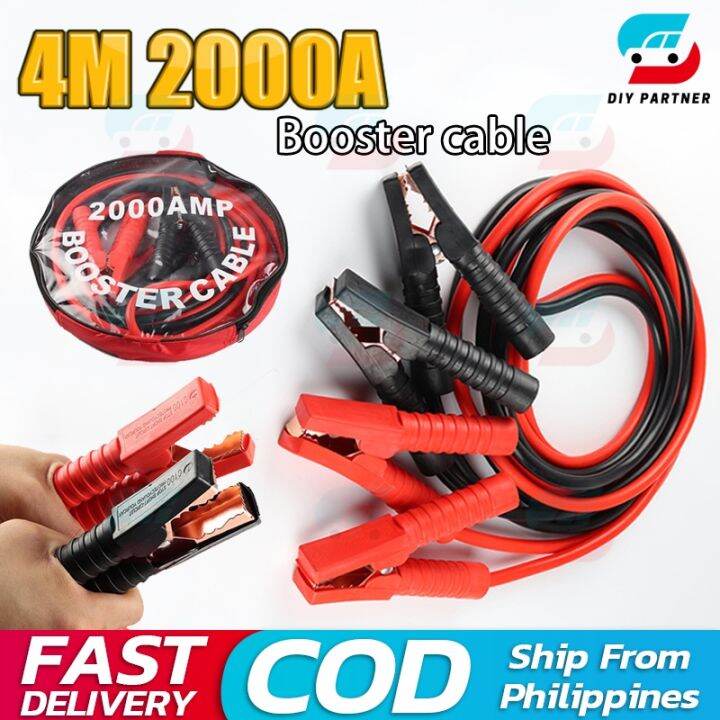 2000A Car Auto Emergency Battery Booster Cable Car Battery Jump Wire ...