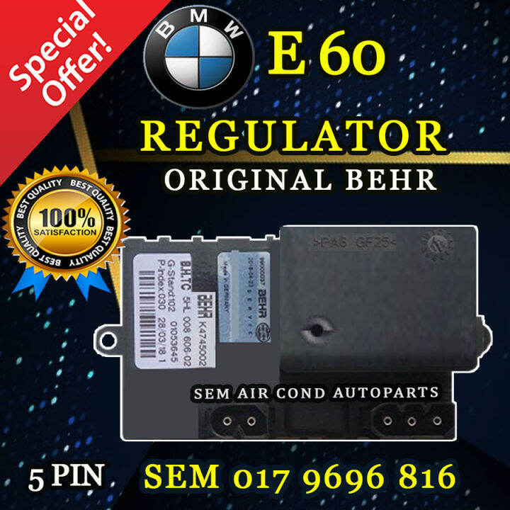 BMW E60 SERIES ORIGINAL BEHR HEATER BLOWER RESISTOR REGULATOR (CAR ...
