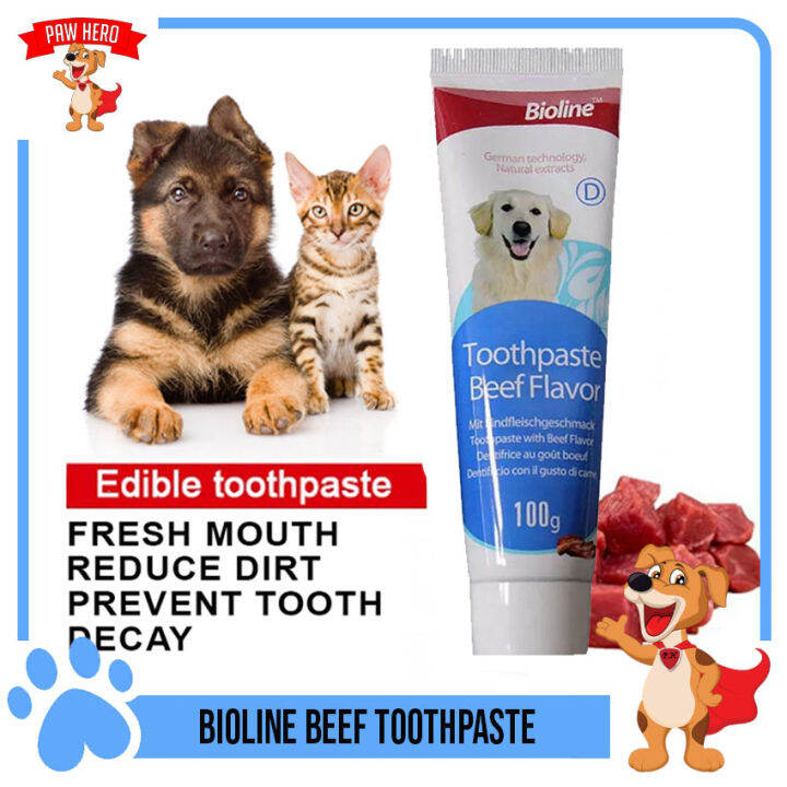 PAW HERO Bioline Toothpaste Dental Care Pet Dog Toothpaste 100g Mint ...