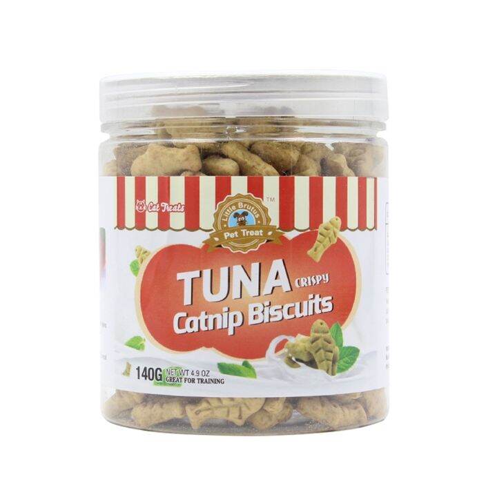Little Brutus Tuna Catnip Crispy Biscuit For Cats 140G | Lazada PH