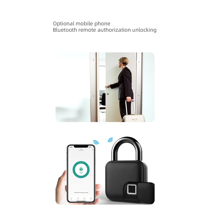 Smart Bluetooth Fingerprint Weatherproof Pad Lock L3+ Tuya - Smartlife ...