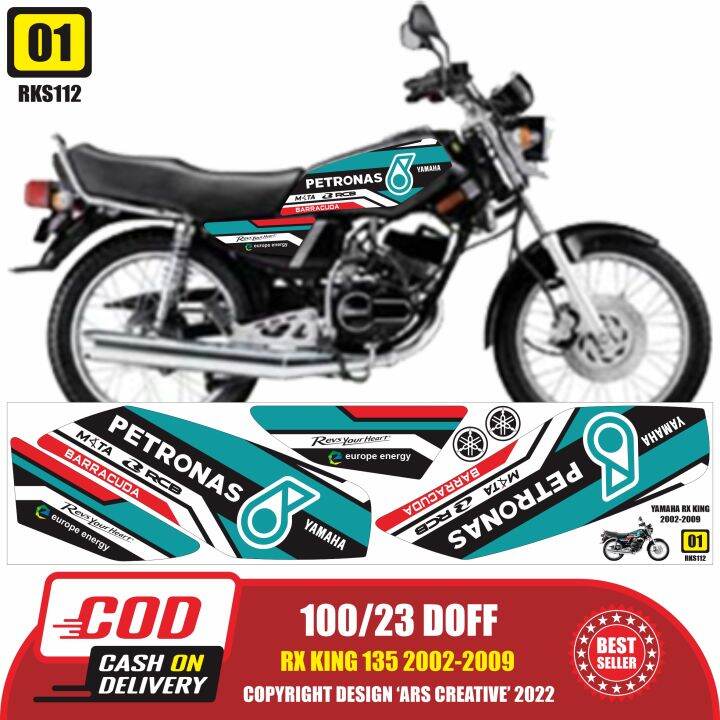 Sticker Striping Decal Yamaha RX King 135 2002-2009 Variasi RKS112 ...