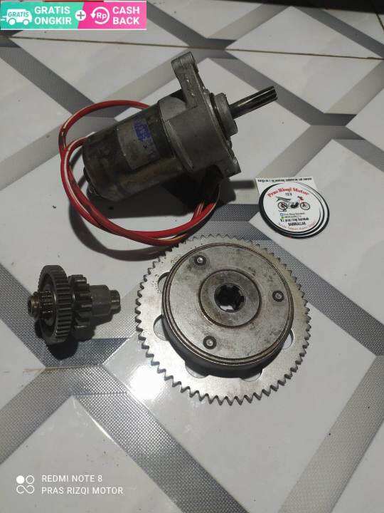 DOBEL STATER 1SET ORIGINAL LEPASAN MOTOR CRYSTAL TORNADO GS110 CRISTAL BEKAS FUNGSI NORMAL AS ...