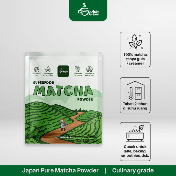 Seduh Pertama Pure Matcha Powder Japan Original 100% | Lazada Indonesia