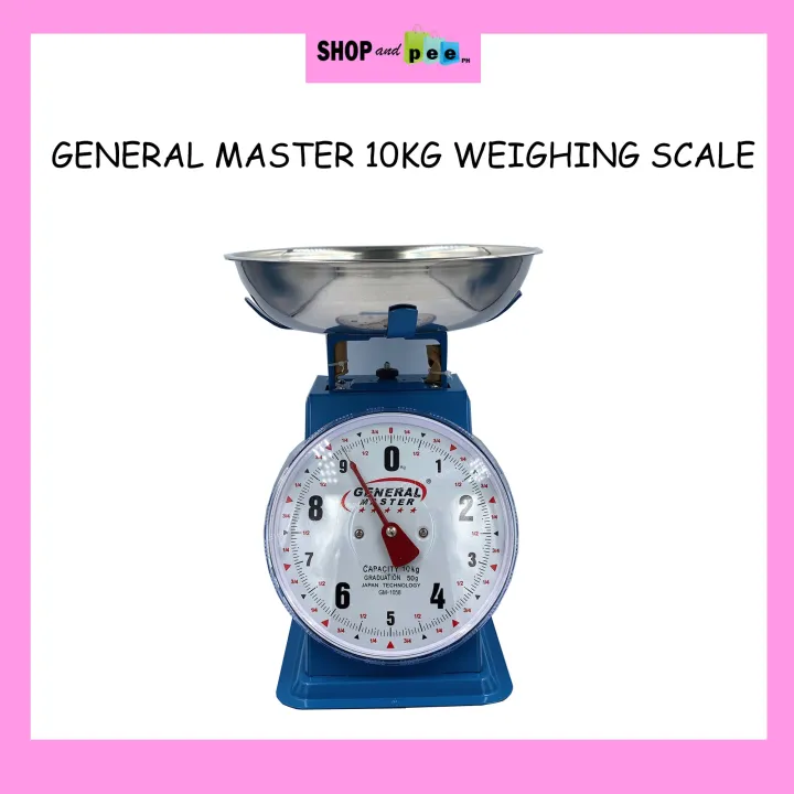 GENERAL MASTER 10 KILOS WEIGHING SCALE / KITCHEN SCALE / TIMBANGAN ...