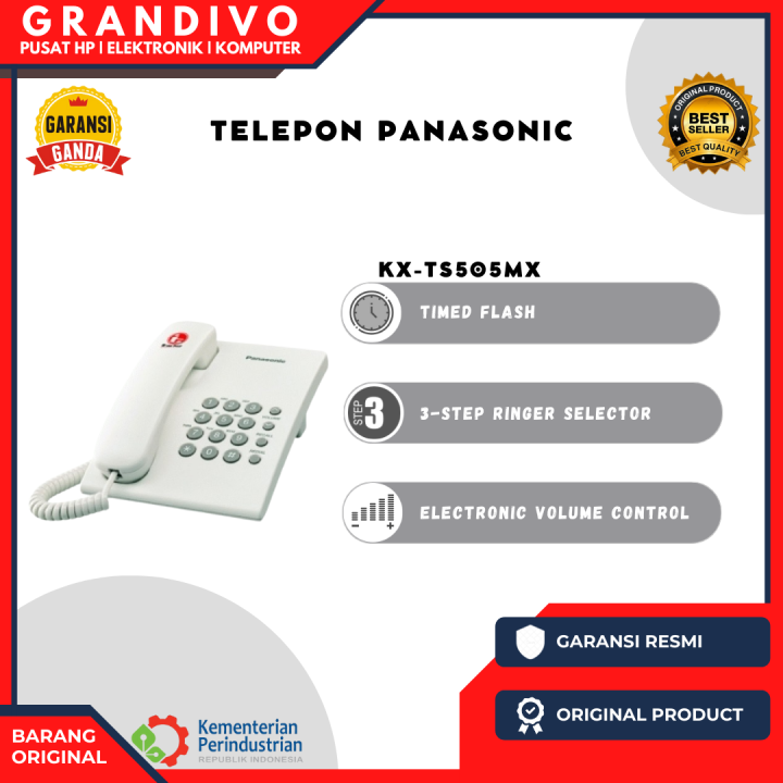 Telepon Panasonic KX-TS505MX Garansi Resmi - Grandivo | Lazada Indonesia