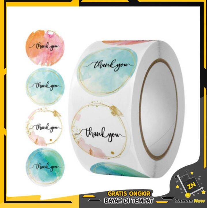 Zaman Now – 500PCS Stiker Segel Label Thank You / Stiker Packing ...