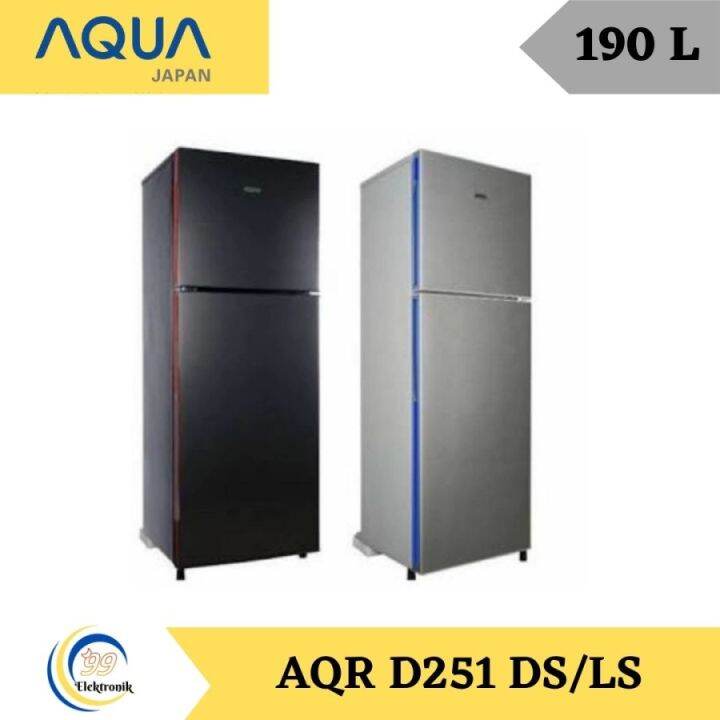 KULKAS 2 PINTU AQUA AQR-D251 DS/LS NEW | Lazada Indonesia