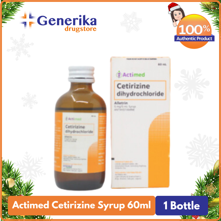 Actimed Cetirizine Syrup 60ml - 1 Bottle | Lazada PH