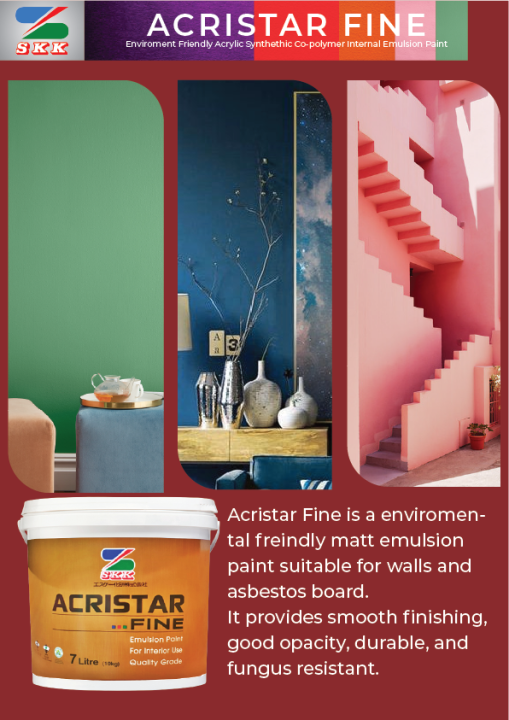 7L SKK Acristar Fine (SPECIAL COLOUR) - Environmental Friendly Acrylic ...