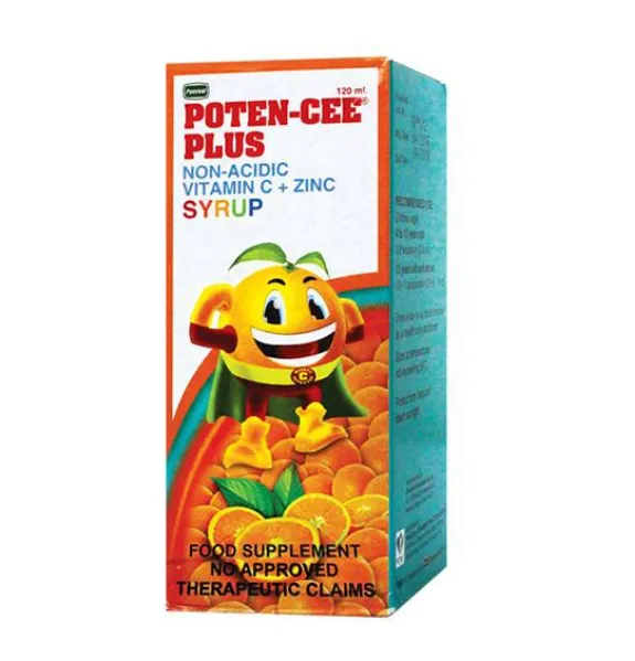 Poten Cee Plus Vitamin C + Zinc Syrup (250mL) Poten cee| Immunity ...