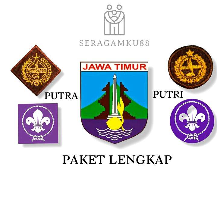 Badge Logo Bet Saku Seragam Sekolah TK SD SMP SMA SLTP SLTA Logo Merah ...