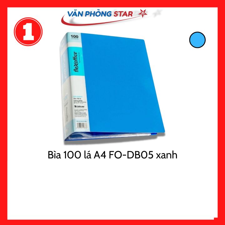 Bìa 100 lá A4 FO-DB05 xanh | Lazada.vn