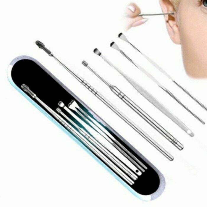 Alat Pembersih Telinga 5 in 1 Ear Wax Stainless Pengorek Kuping ...