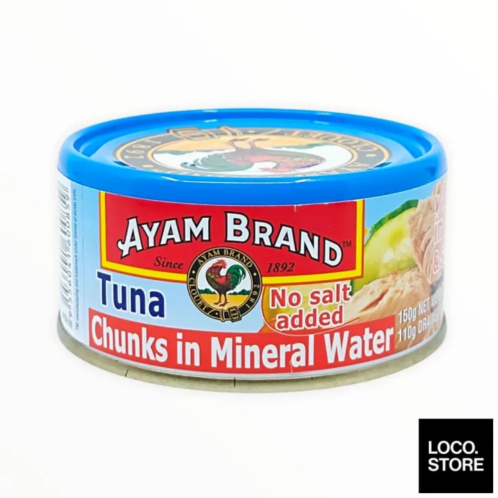 Ayam Brand Tuna Chunks In Mineral Water (No Salt Added) 150g | Lazada