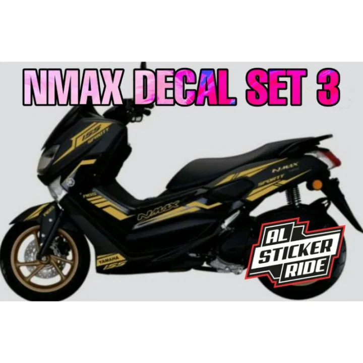 sticker decals motorcycle Yamaha NMAX DECALS set 3 Waterproof for V1 ...