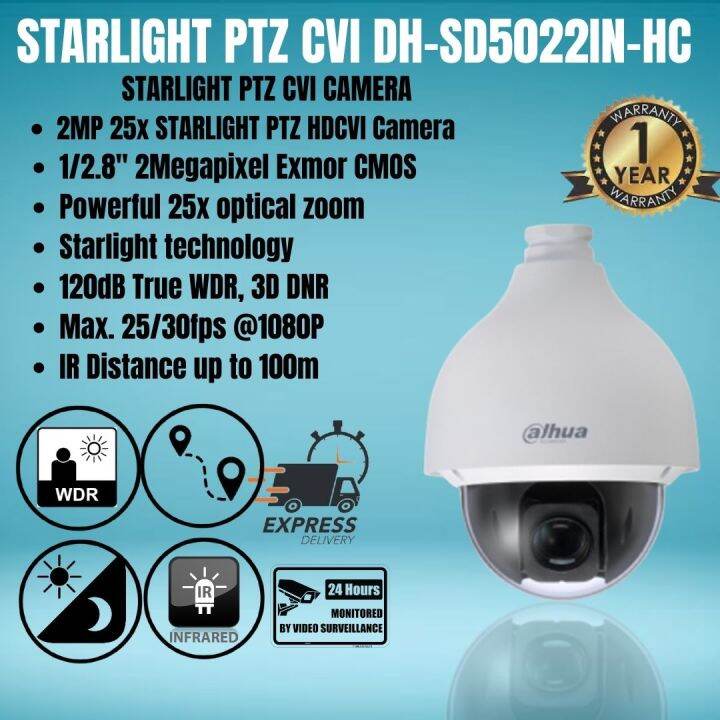 Starlight PTZ 2MP CCTV Camera | Lazada PH