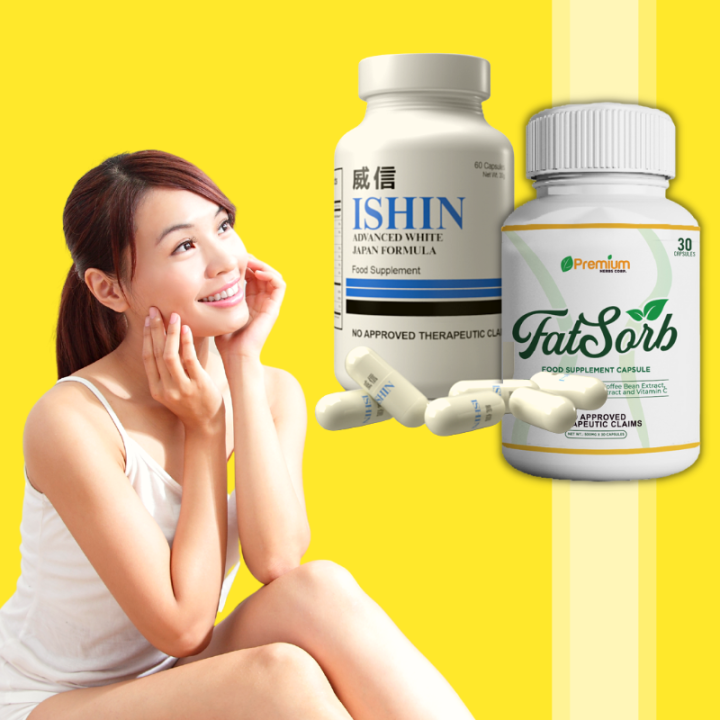 *Best-Selling Combo* 1 Bottle (30 Capsules) FatSorb + Authentic 1 ...