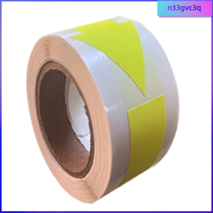 N33GVC3Q Yellow Tape Stickers Arrow Shape Self-Adhesive Lable Roll ...