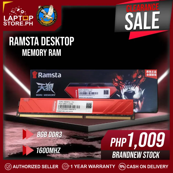 RAMSTA Desktop Memory - 8gb DDR3 | Lazada PH