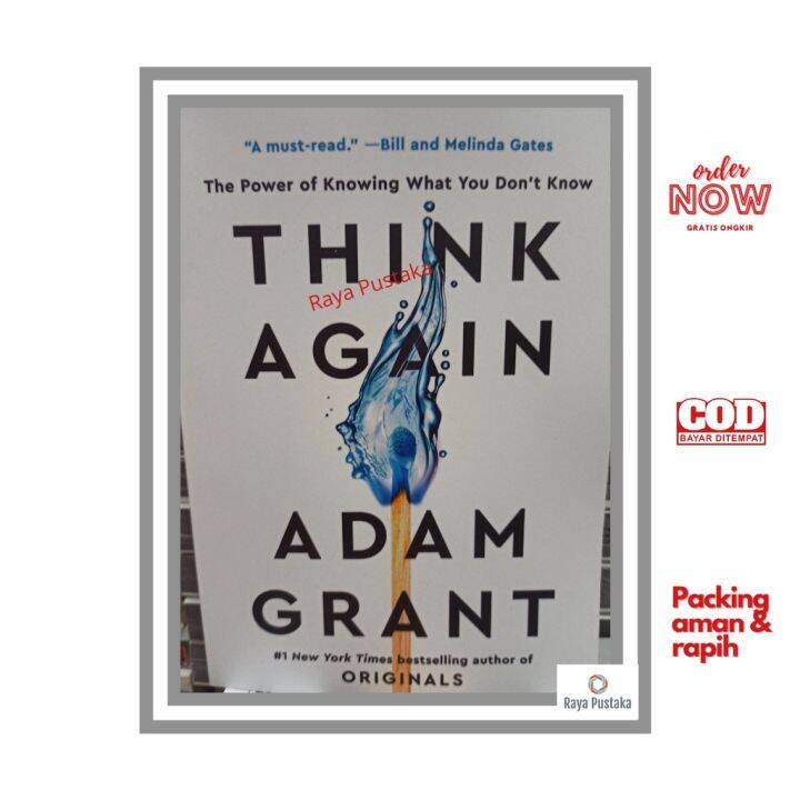 หนังสือภาษาอังกฤษ Think Again Book By Adam Grant | Lazada.co.th