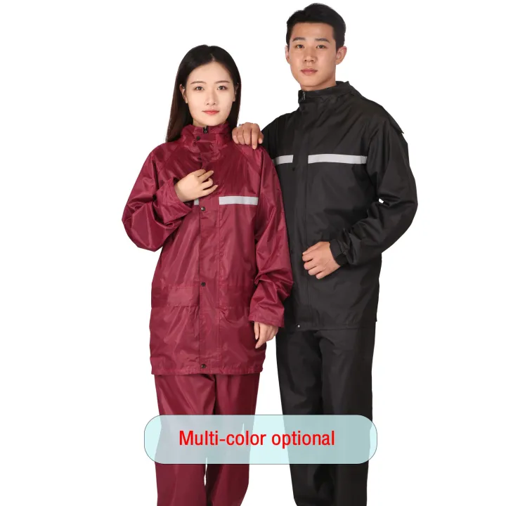 Raincoat Terno For Men Rubberized Makapal Kapote Popular Waterproof ...