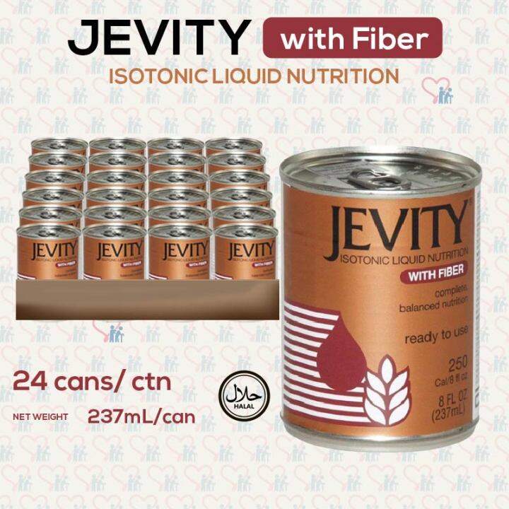 [cARTON OF 24] Jevity With Fiber 237ml 250 cal- Isotonic Nutrient ...