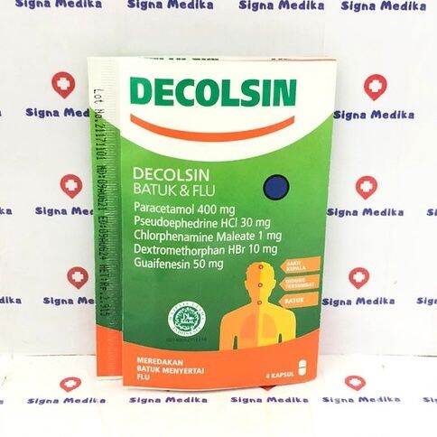 Decolsin Strip Isi 4 Kapsul - Obat Batuk Pilek | Lazada Indonesia