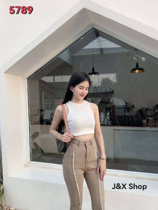 🌷Richy Shop99🌷5789 ใหม่ล่าสุด!!! กางเกงยีนส์ขายาว ทรงขาเดฟ ผ้ายืด เก็บทรงดีมาก มีเส้นผ่ากลางขา ...