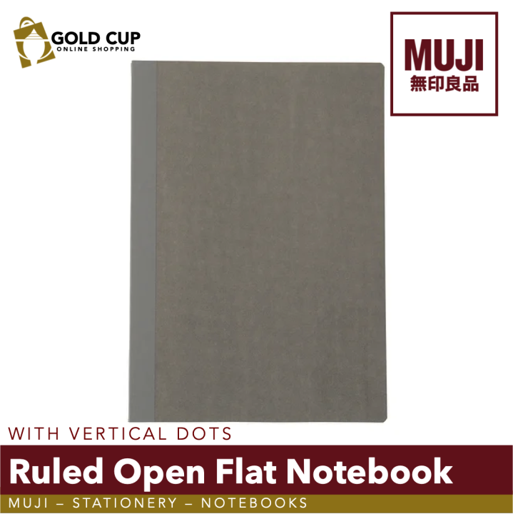 MUJI Ruled Open Flat Notebook (with vertical dots) - Stationery - Notebooks | Lazada PH