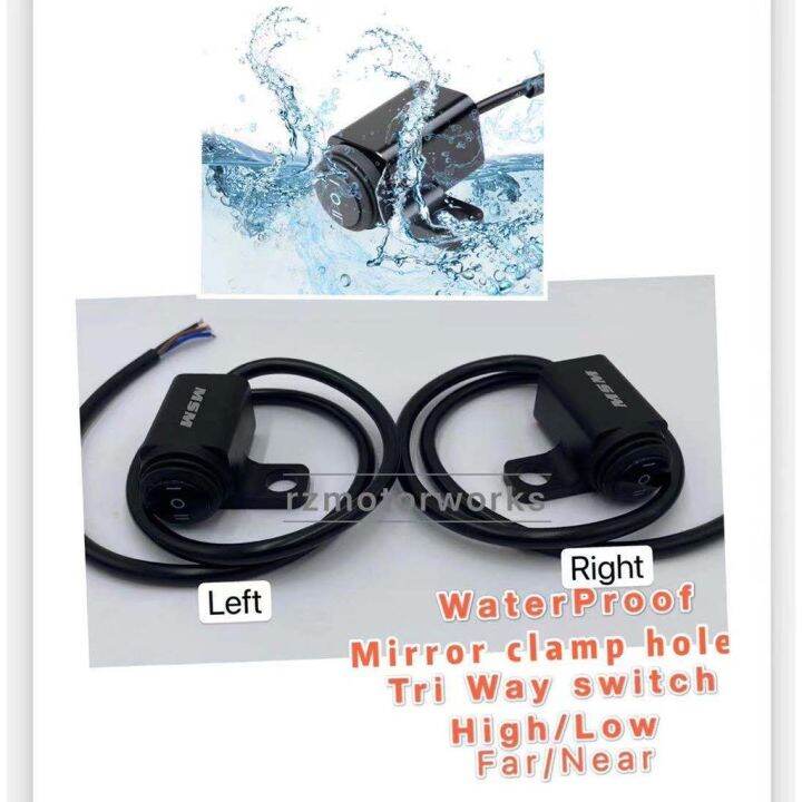 Waterproof pure alloy tri 3 way 3way switch for dual mini driving led ...