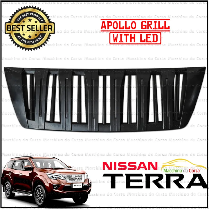 Nissan Terra 2019 Apollo Grill (Black) With LED 2nd Design | Lazada PH
