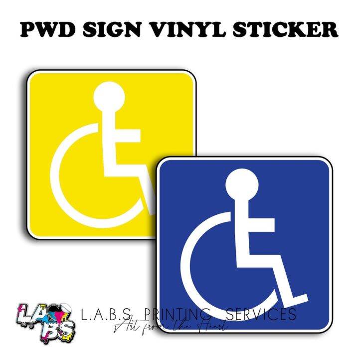 PWD Sign Vinyl Waterproof Sticker for Car, Motorcycle etc | Lazada PH