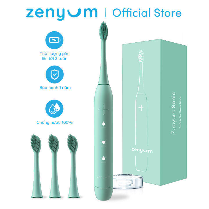 Bộ Bàn Chải Điện Zenyum Sonic + 3 Đầu Thay Thế - Màu Tự Chọn | Lazada.vn